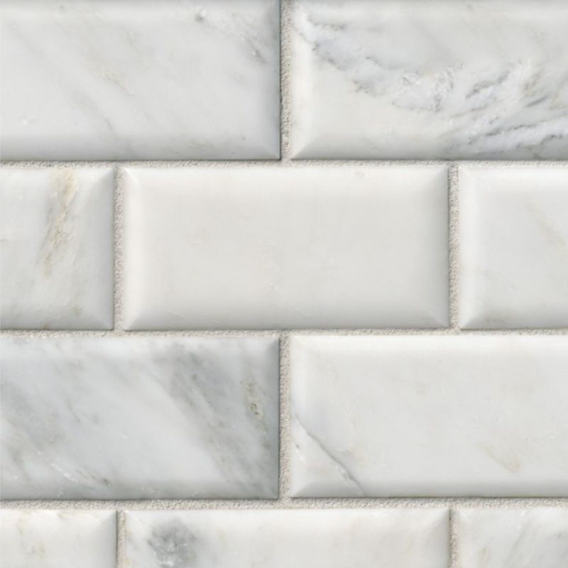 Hampton Carrara Marble Pillowed Subway Wall & Floor Tile